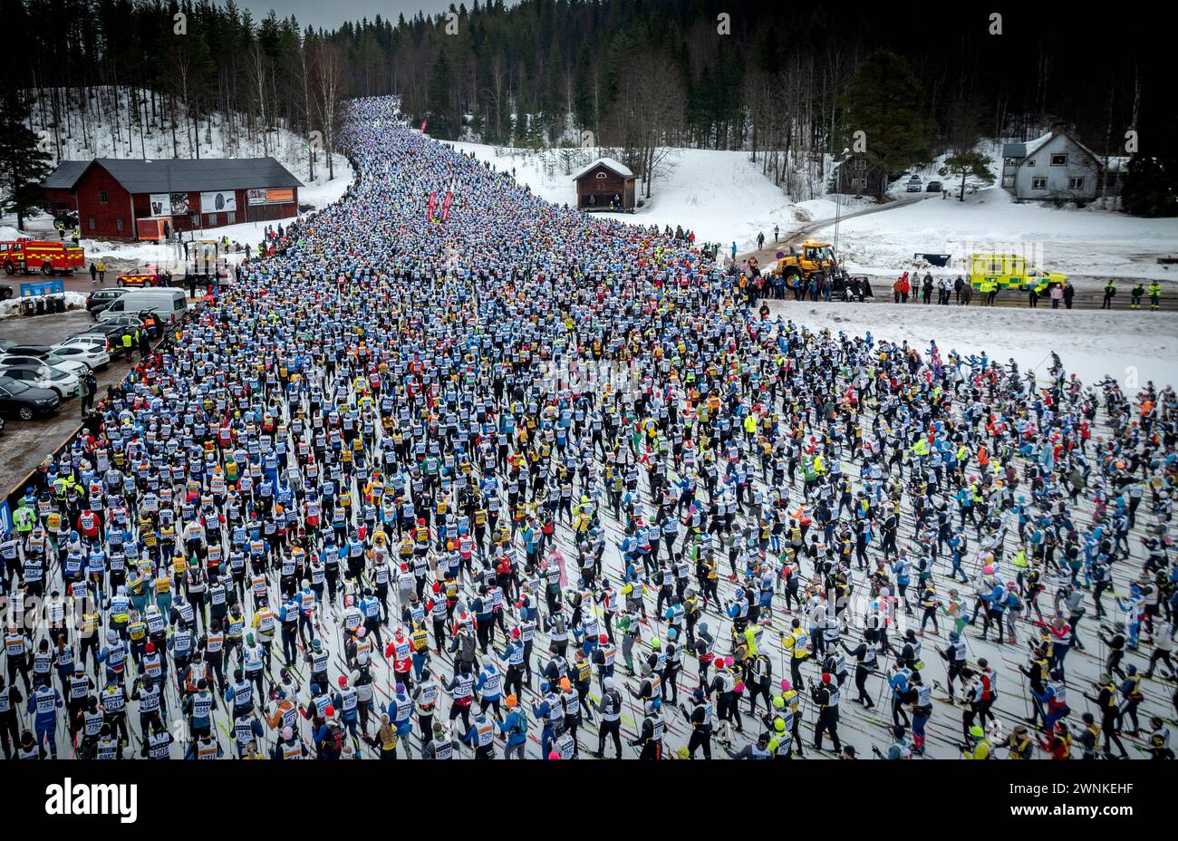 The start of the ski classics race Vasaloppet in Sälen, Sweden, Sunday ...