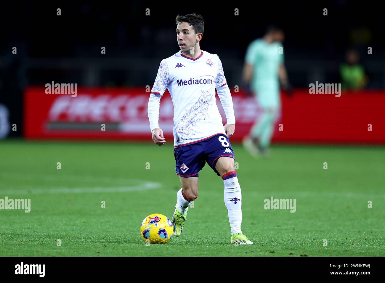 Torino, Italy. 02nd Mar, 2024. Maxime Lopez of Acf Fiorentina in action ...