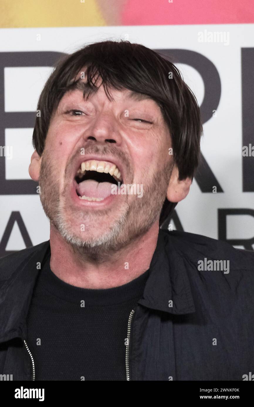 London, UK. Alex James photographed attending the BRITS Awards at the ...