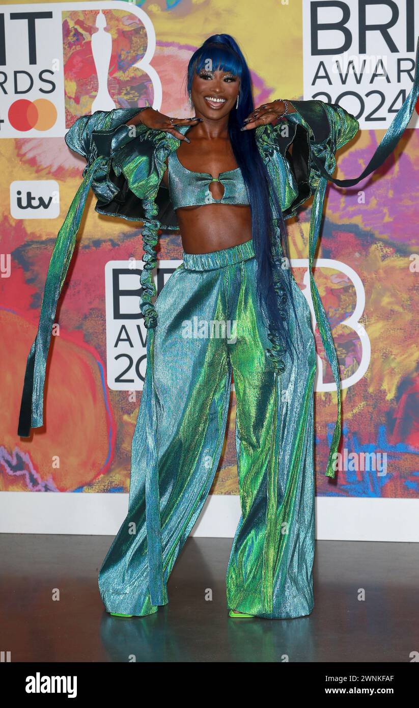 London, UK. 02nd Mar, 2024. Nife attends the BRIT Awards 2024 at The O2 ...