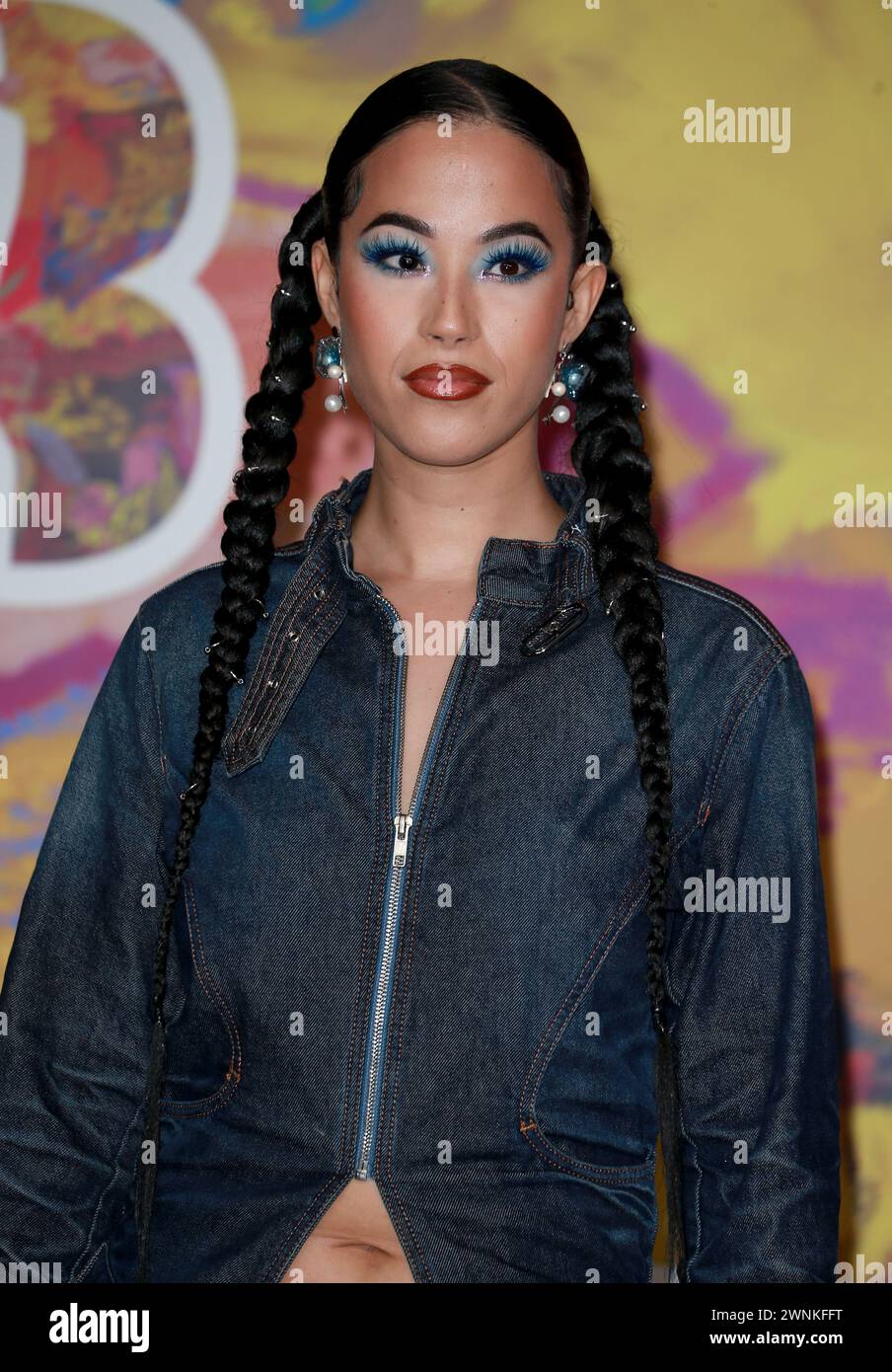 London, UK. 02nd Mar, 2024. Jazzy attends the BRIT Awards 2024 at The ...