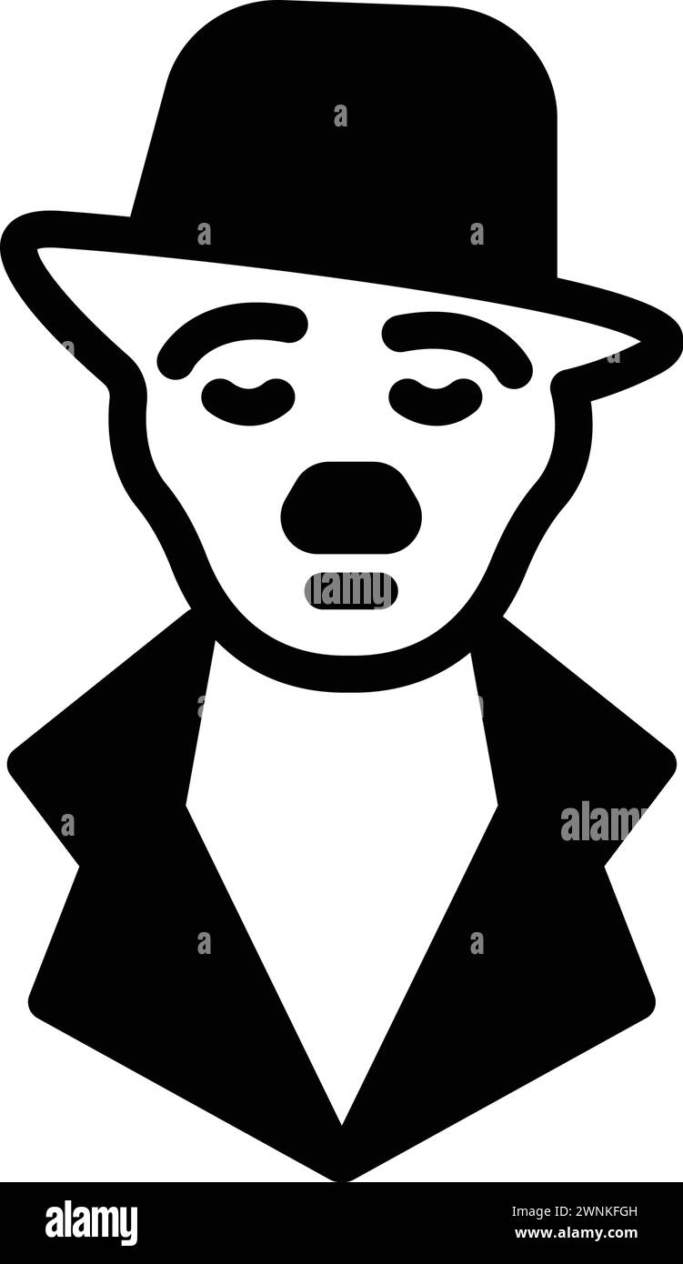 Icon for charlie,chaplin Stock Vector Image & Art - Alamy