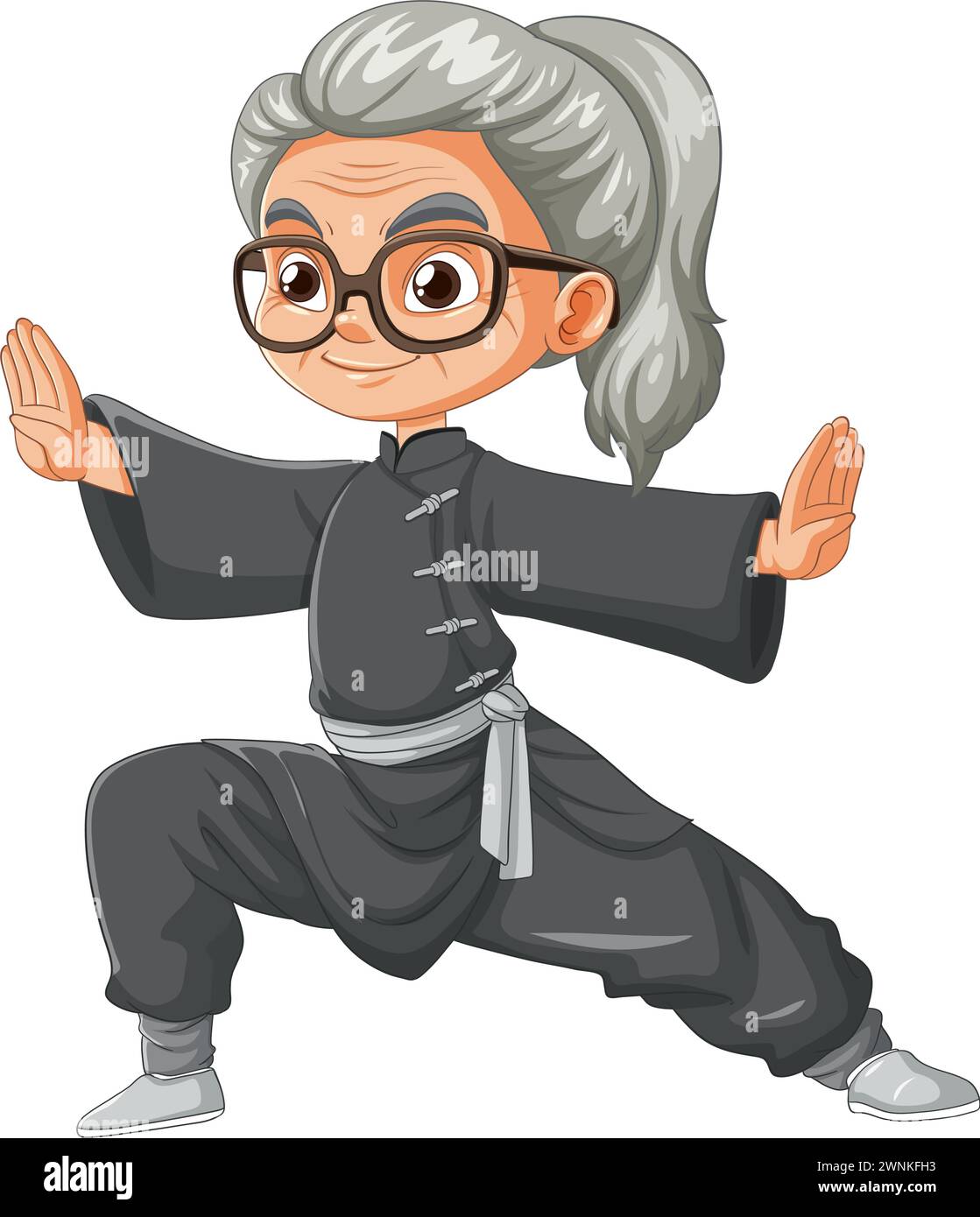Tai chi pose Stock Vector Images - Alamy