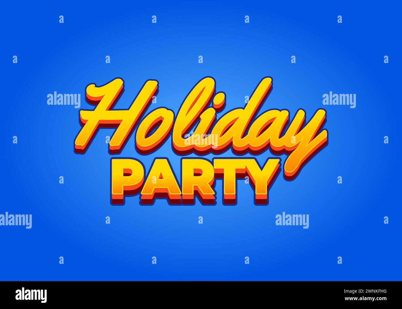 Holiday party. Text effect design in 3D look with eye catching colors ...