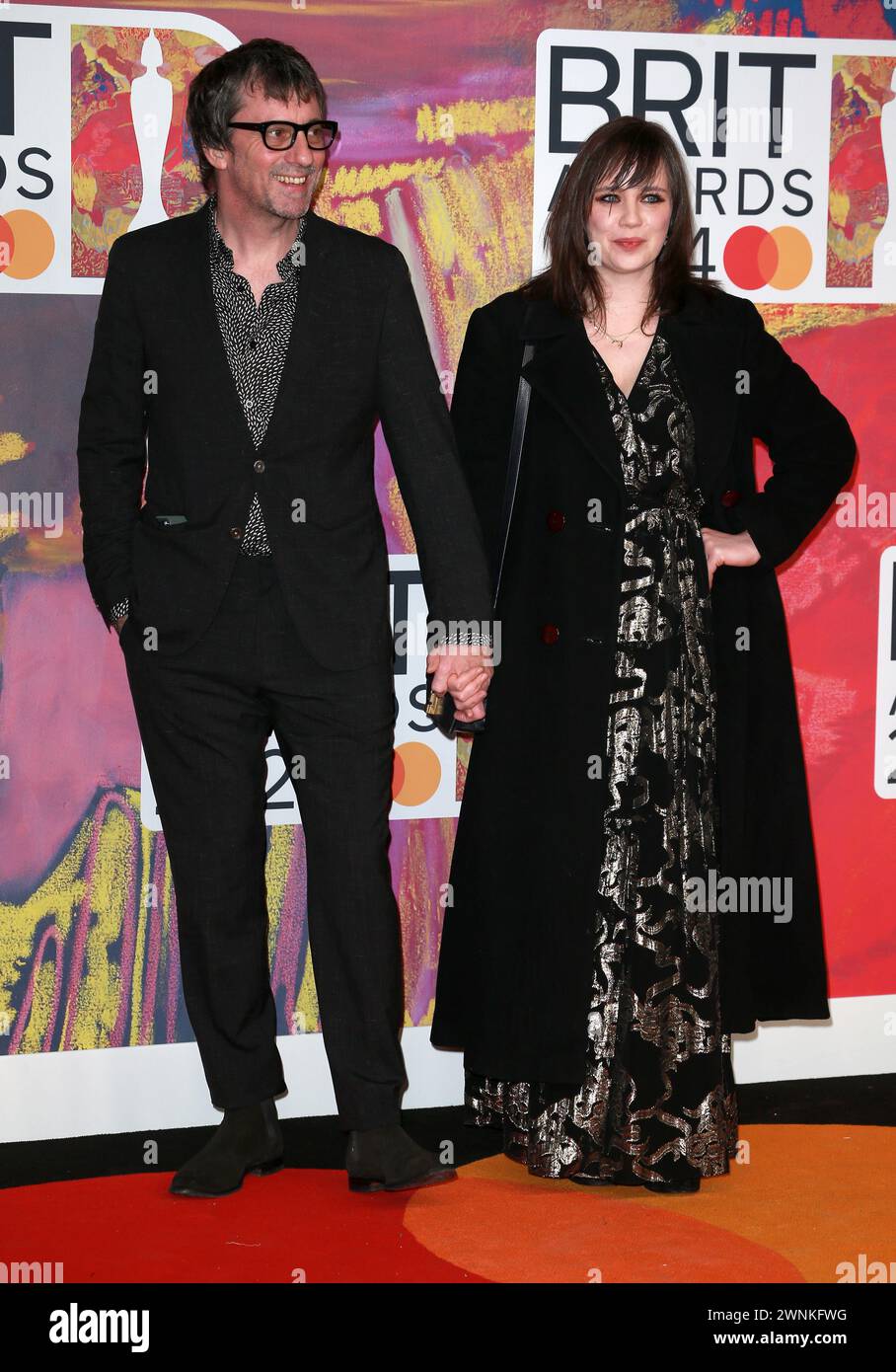 London, UK. 02nd Mar, 2024. Graham Coxon of Blur and Rose Elinor ...