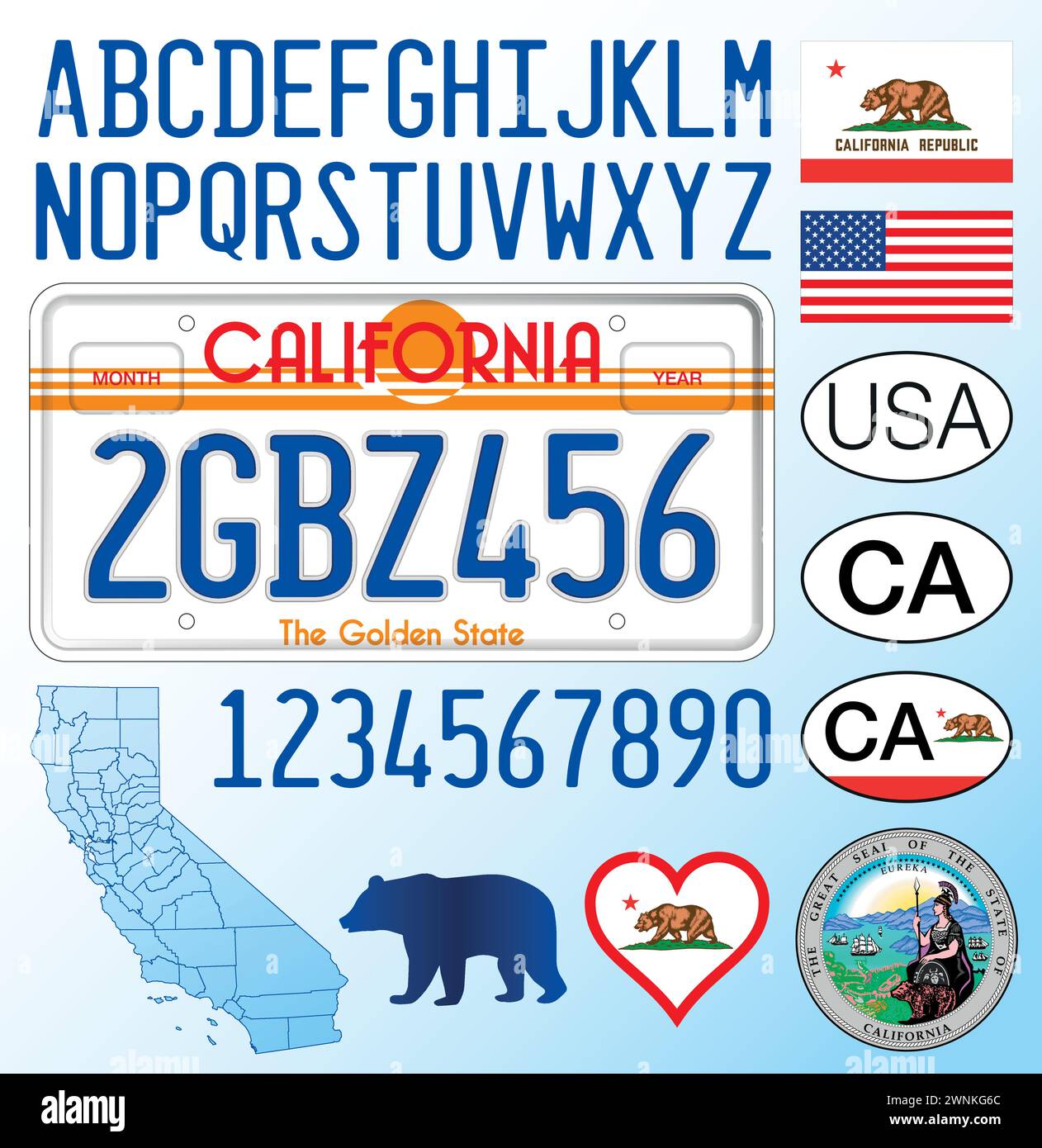 Vintage state police car Cut Out Stock Images & Pictures - Alamy