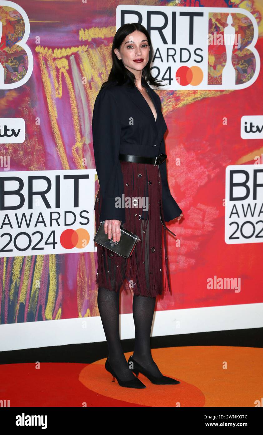 London, UK. 02nd Mar, 2024. US singer St. Vincent attends the BRIT ...