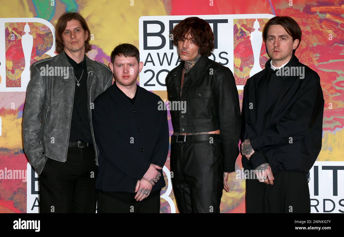 London, UK. 02nd Mar, 2024. Oli Sykes, Matt Nicholls, Lee Malia and ...