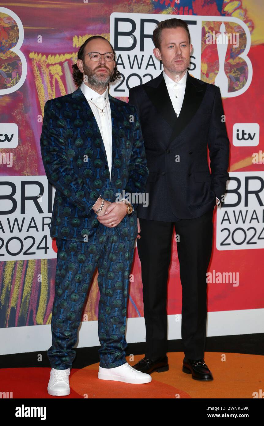 London, UK. 02nd Mar, 2024. Chase and Status attend the BRIT Awards ...