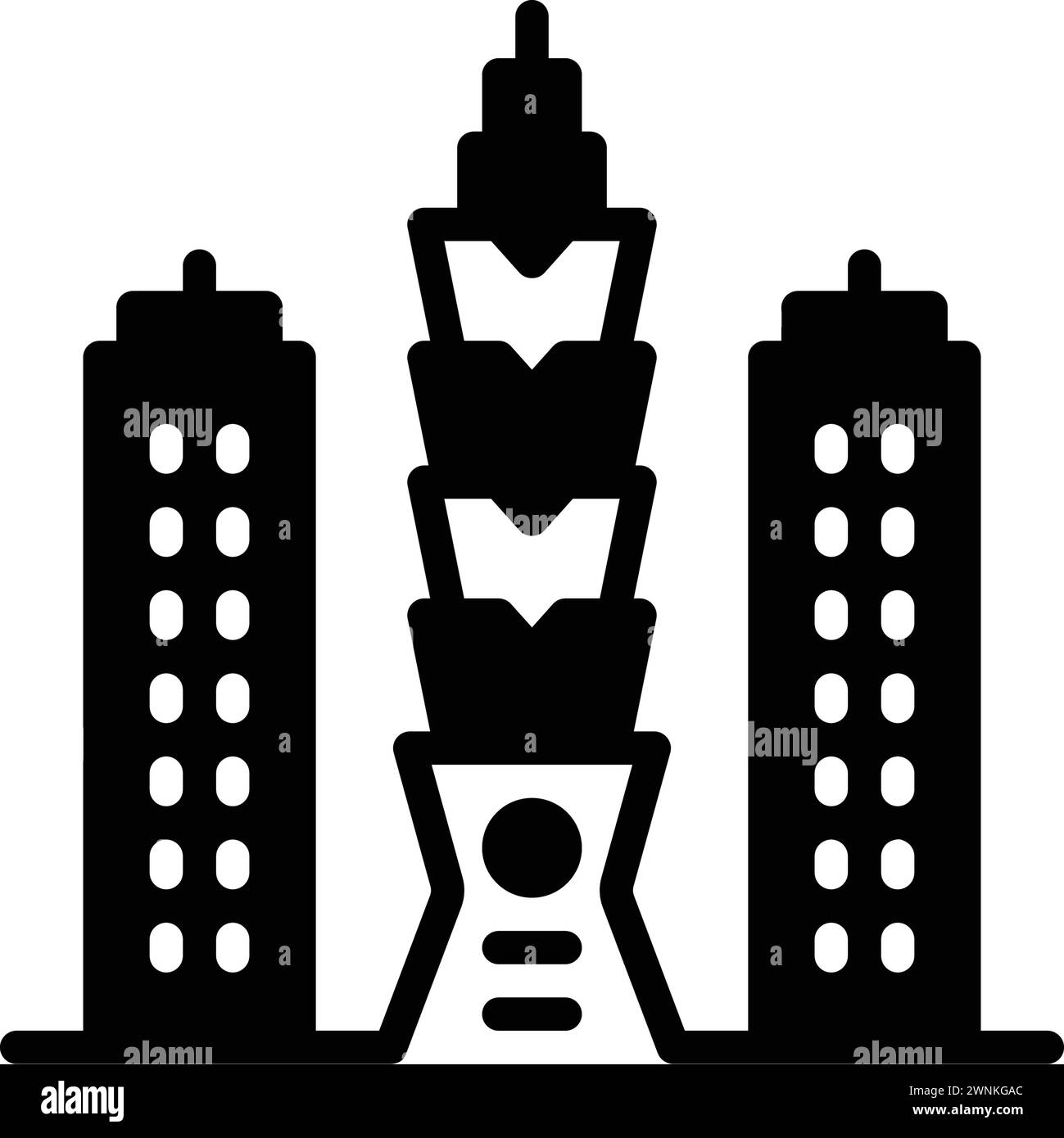 Taiwan monument vector hi-res stock photography and images - Alamy