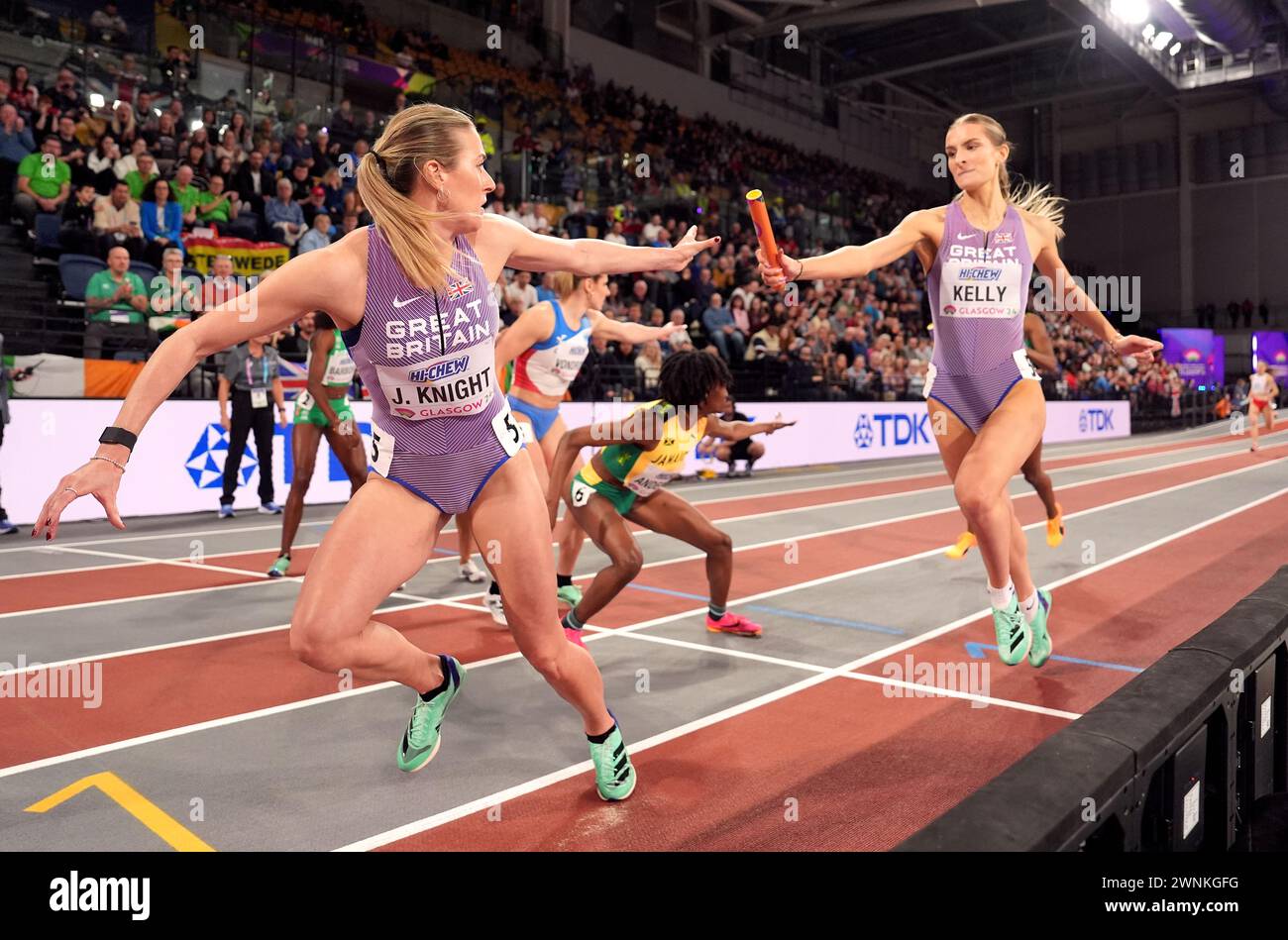 Great Britain's Jessie Knight and Hannah Kelly in action in the Women's ...