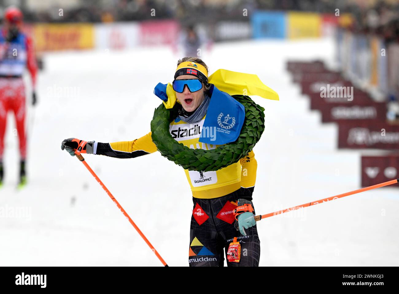 EmIlie Fleten, Norway, wins the women's class in Vasaloppet 2024. This ...