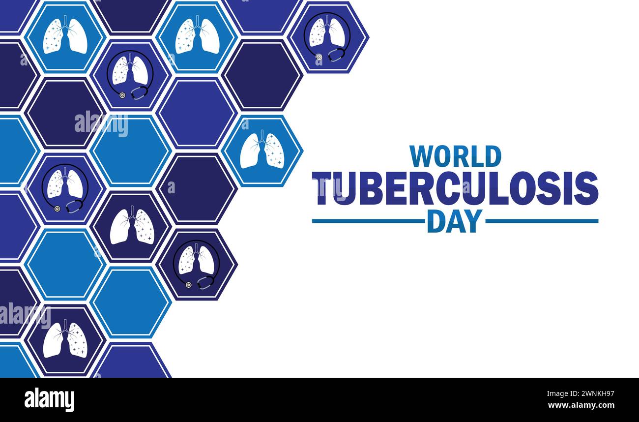 World Tuberculosis Day wallpaper with shapes and typography. World Tuberculosis Day, background ...