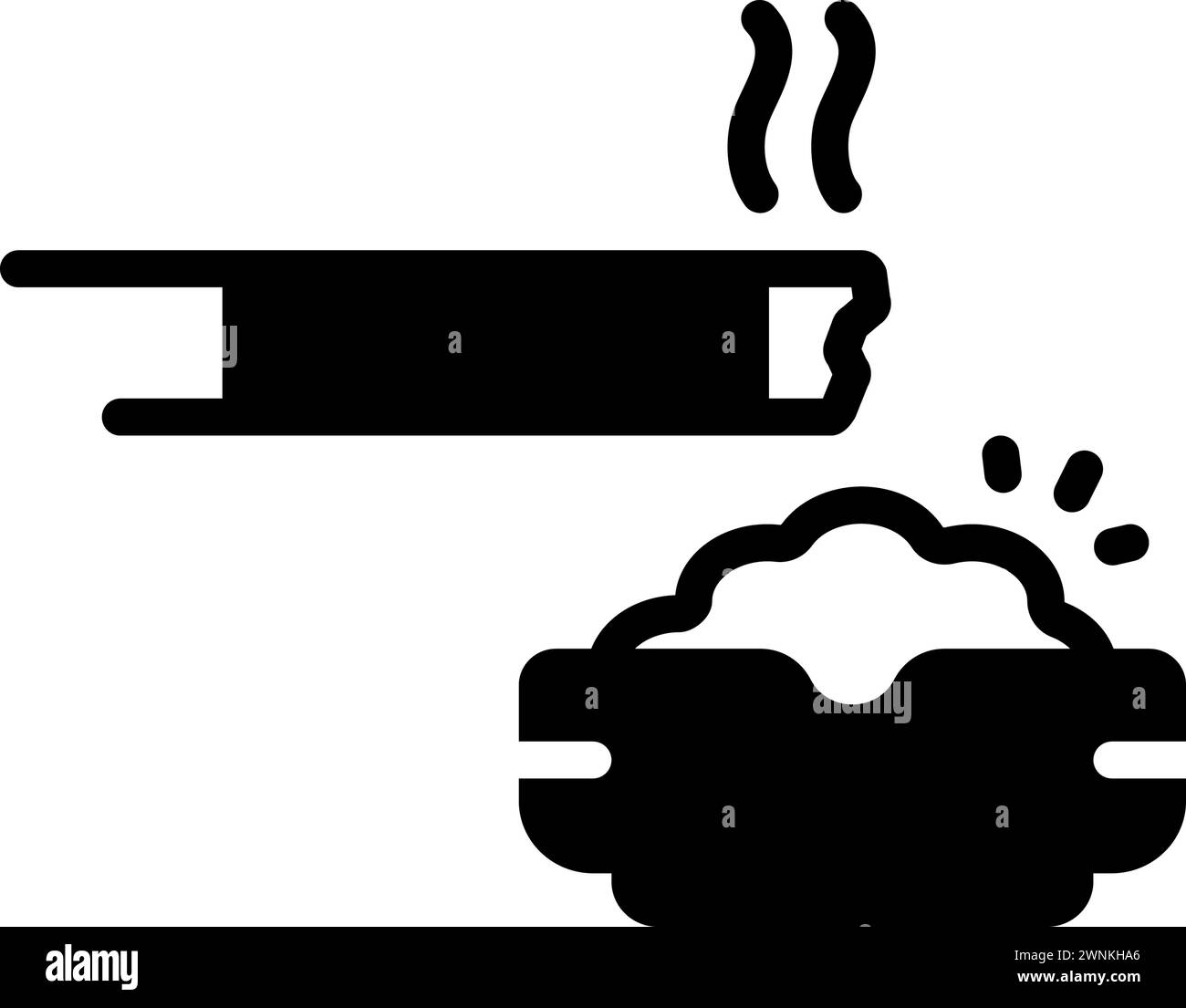 Cigarette cinder Stock Vector Images - Alamy