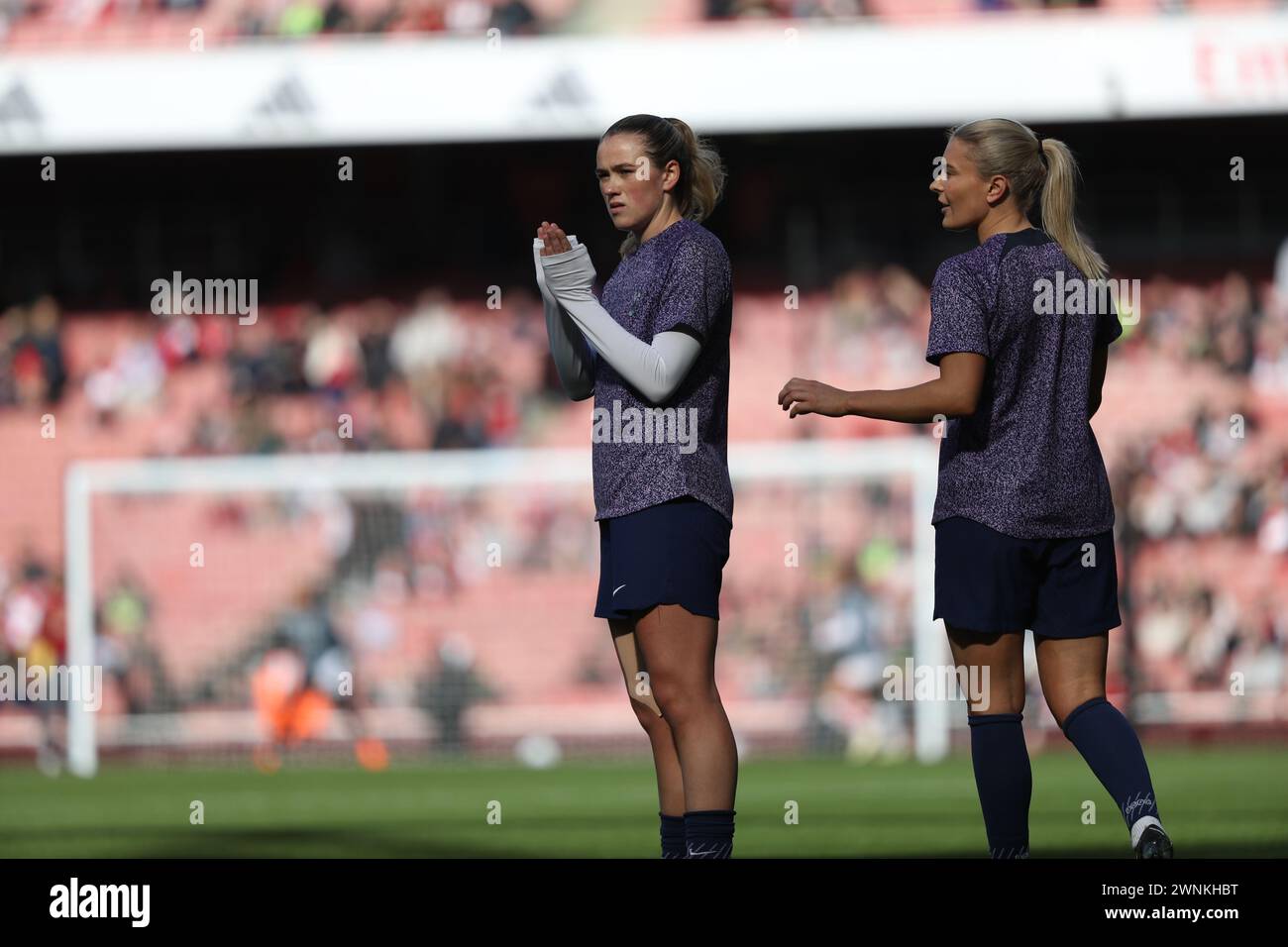 London, UK. 3rd March, 2024. Grace Clinton prior to the Barclays Women ...