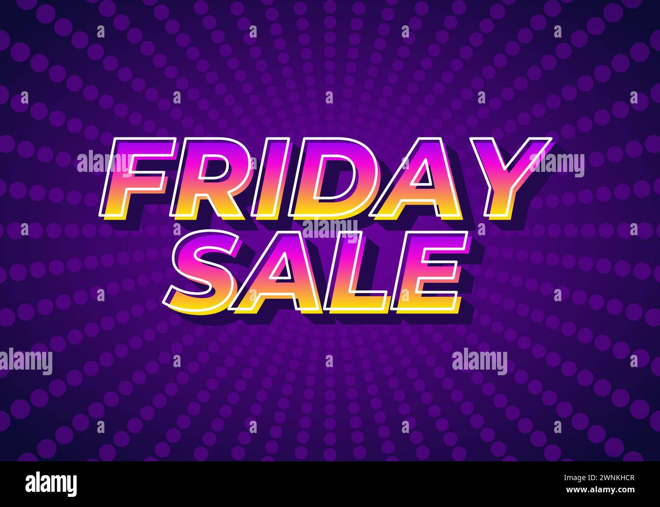 Friday sale. Text effect design in 3D look with eye catching color ...