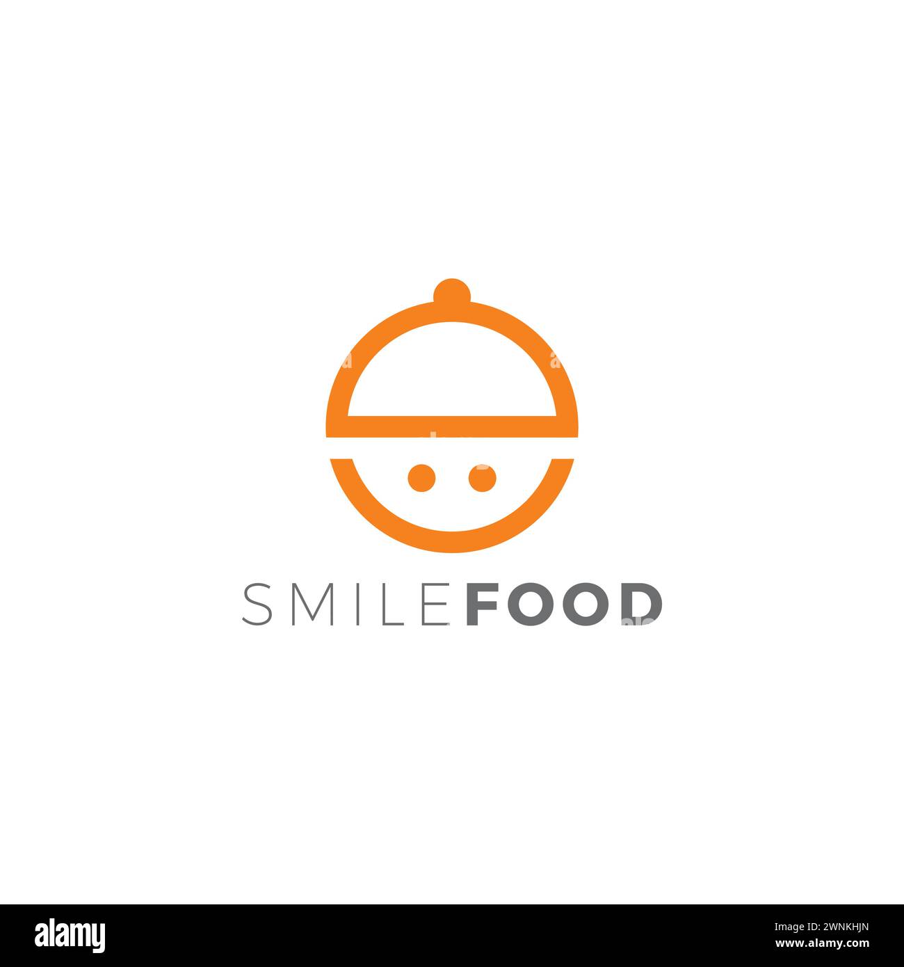 Smile Food Logo. Emoticon Smile Logo Stock Vector Image & Art - Alamy