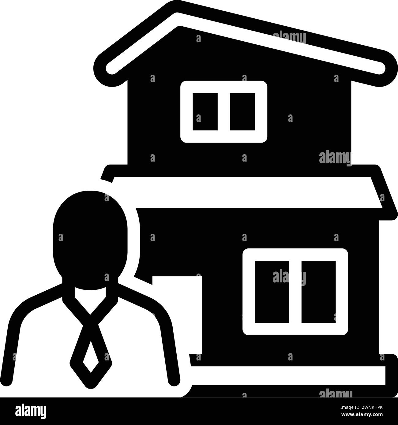 Permanent house Stock Vector Images - Alamy