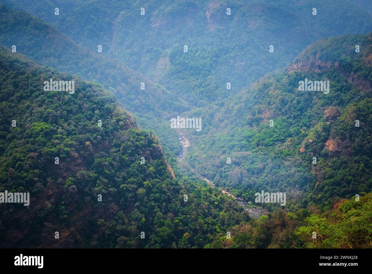 Western Ghats Mountain range Maharashtra, India. The Western Ghats runs ...