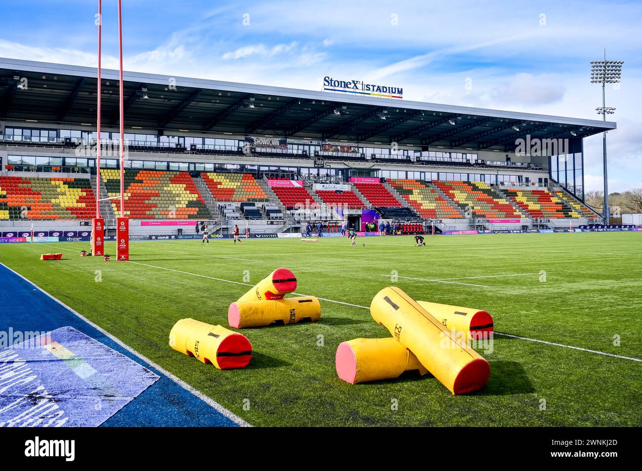 London, England on 3 March 2024. The StoneX Stadium ready for the ...