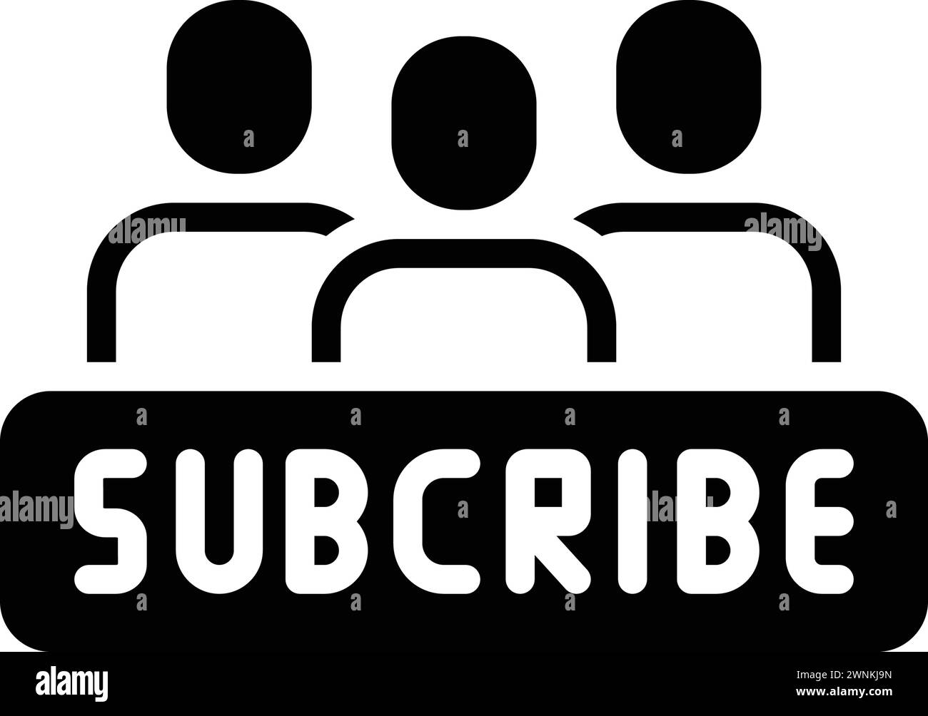 Icon for subscribers,recipients Stock Vector Image & Art - Alamy