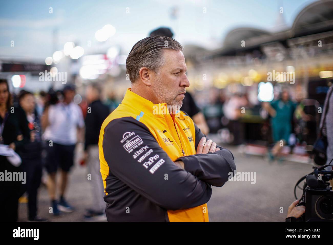 Sakhir, Bahrain. 2nd Mar, 2024. Zak Brown (USA, McLaren F1 Team), F1 ...
