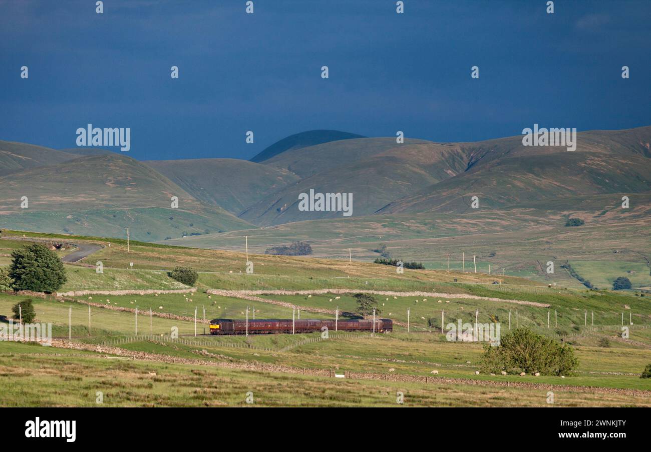 West Coast railways class 47 locomotive hauling a charter train at ...