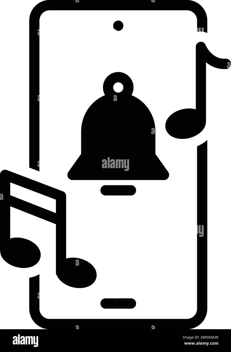 Ringtones symbol Stock Vector Images - Alamy