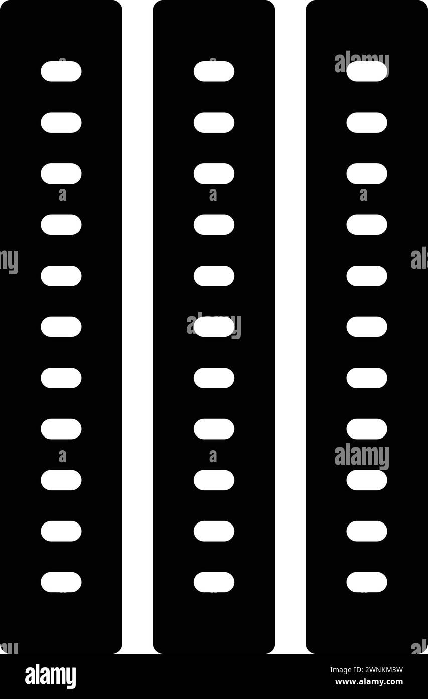 Film strips vector vectors Cut Out Stock Images & Pictures - Alamy