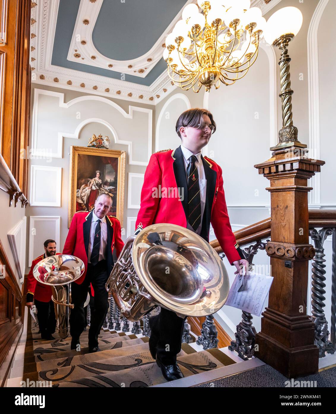Members of Hade Edge Band ahead of performing during the 2024 Yorkshire ...