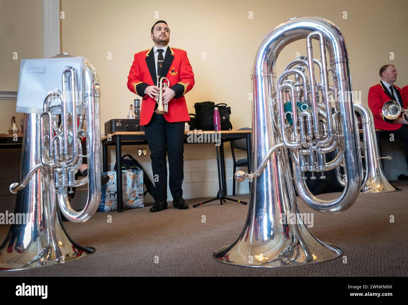 Members of Hade Edge Band ahead of performing during the 2024 Yorkshire ...