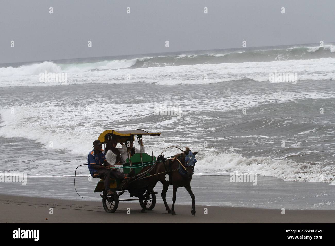Bantul, Yogyakarta, Indonesia. 3rd Mar, 2024. Two women were seen ...