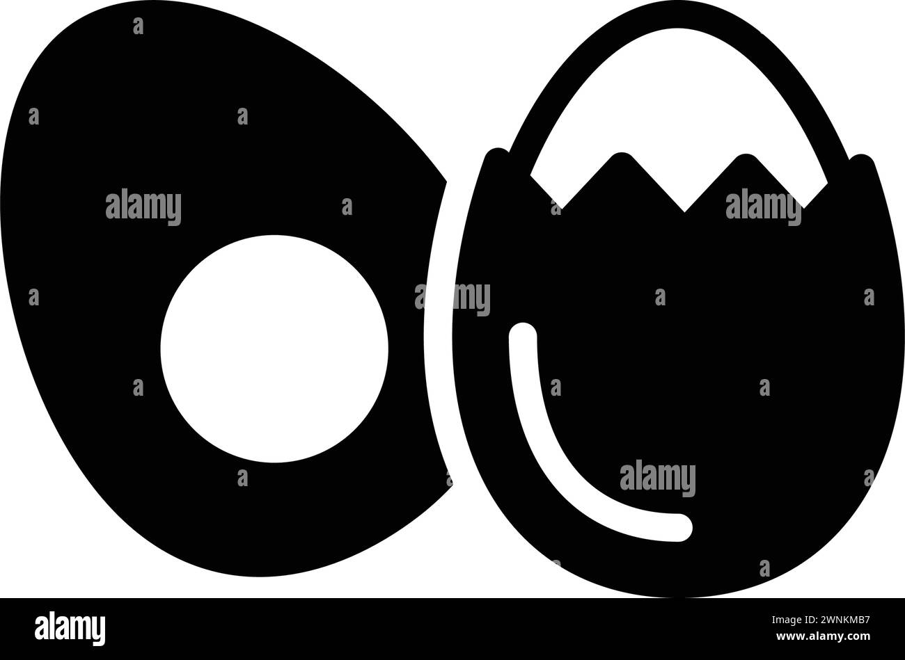 Icon for egg,half Stock Vector Image & Art - Alamy