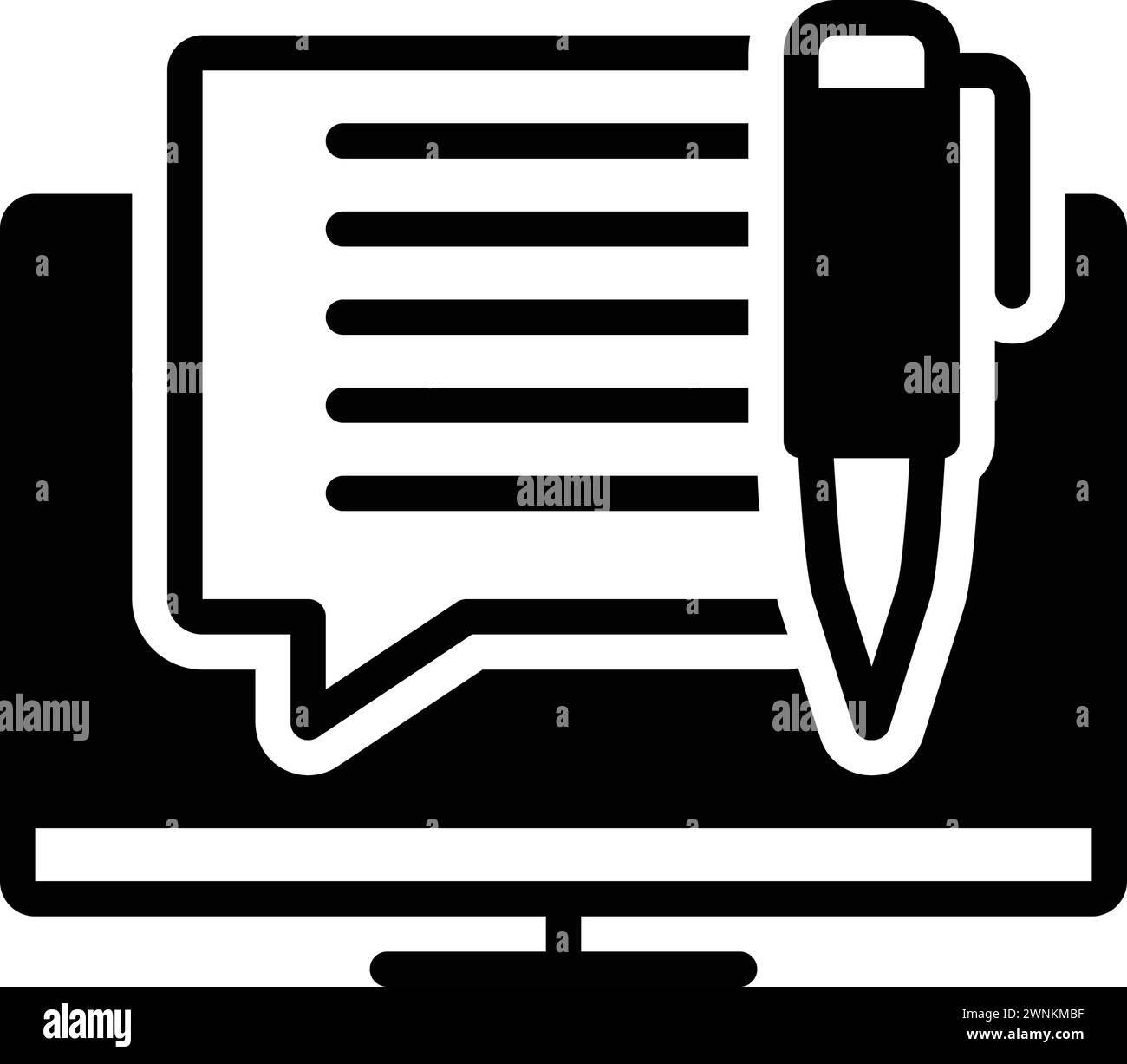 Blogs logo Stock Vector Images - Alamy