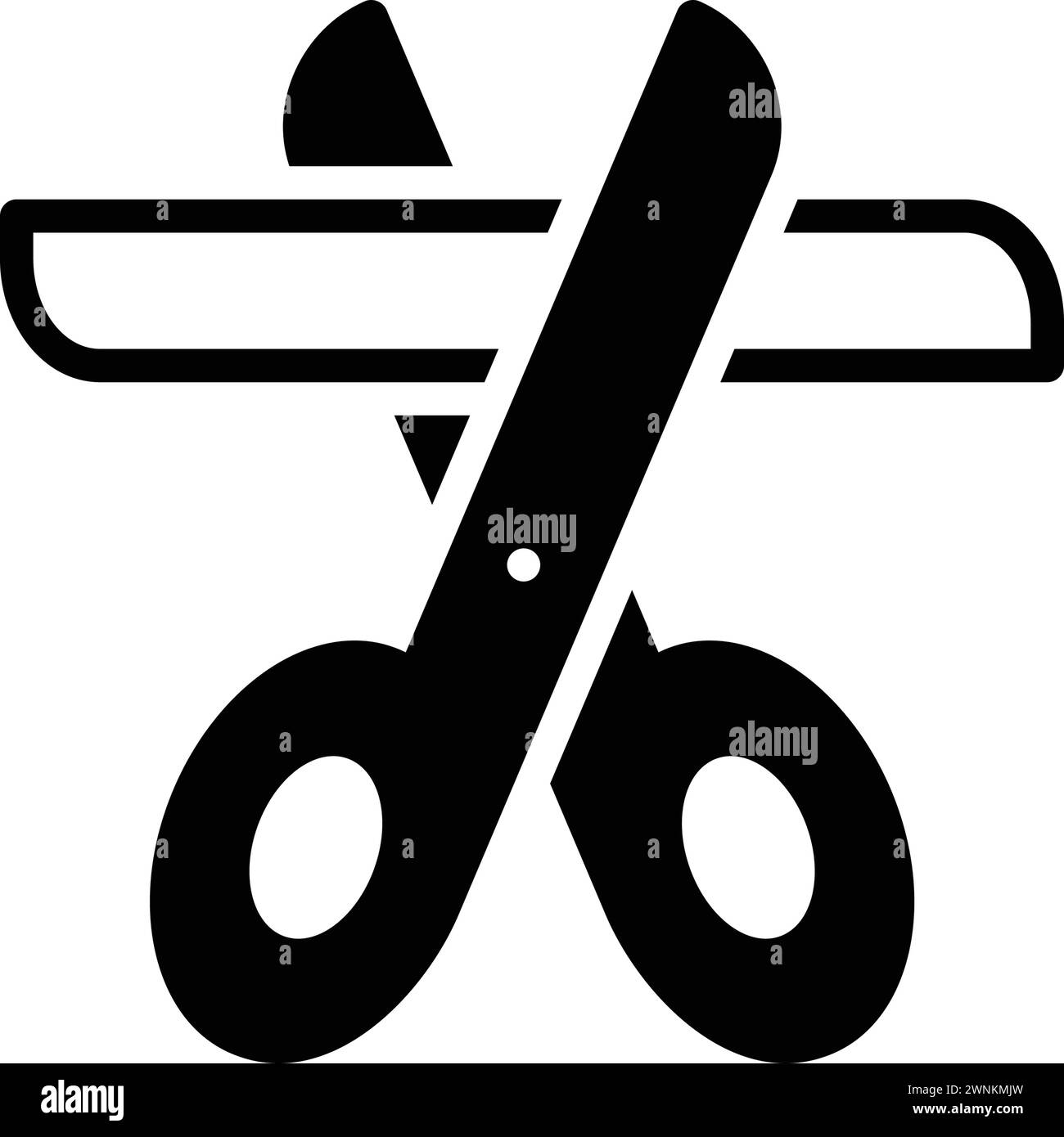 Ribbon cutting vector vectors Black and White Stock Photos & Images - Alamy