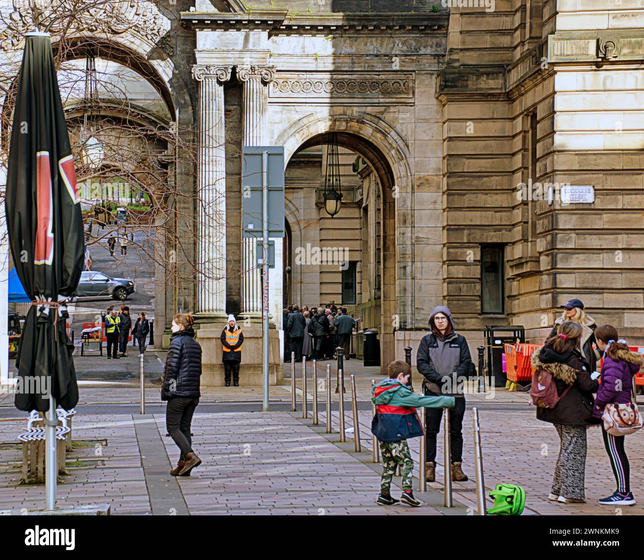 Glasgow, Scotland, UK. 3rd March, 2024: “Lockerbie” filming in the city ...