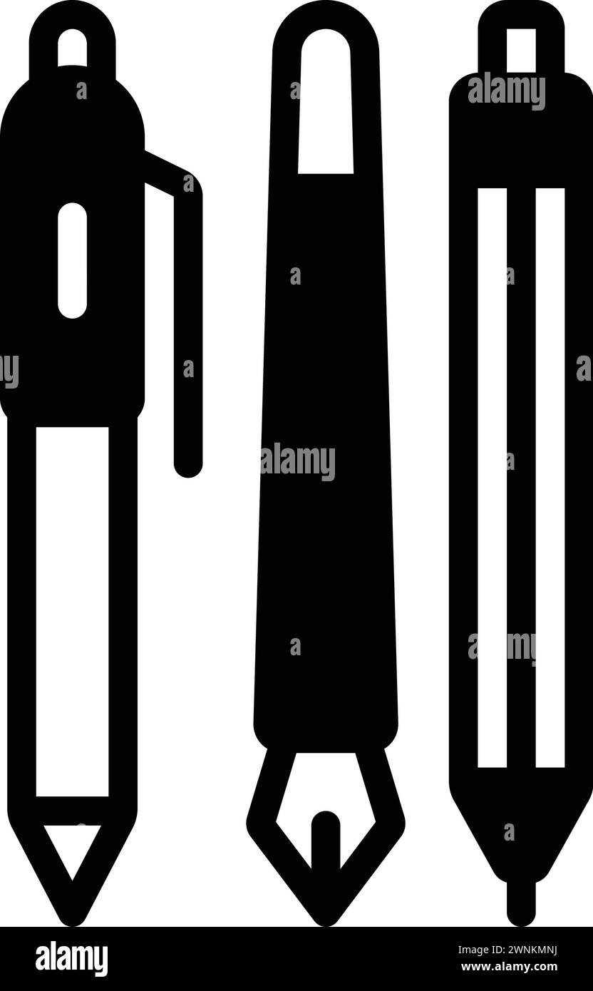 Ballpoint pens Stock Vector Images - Alamy