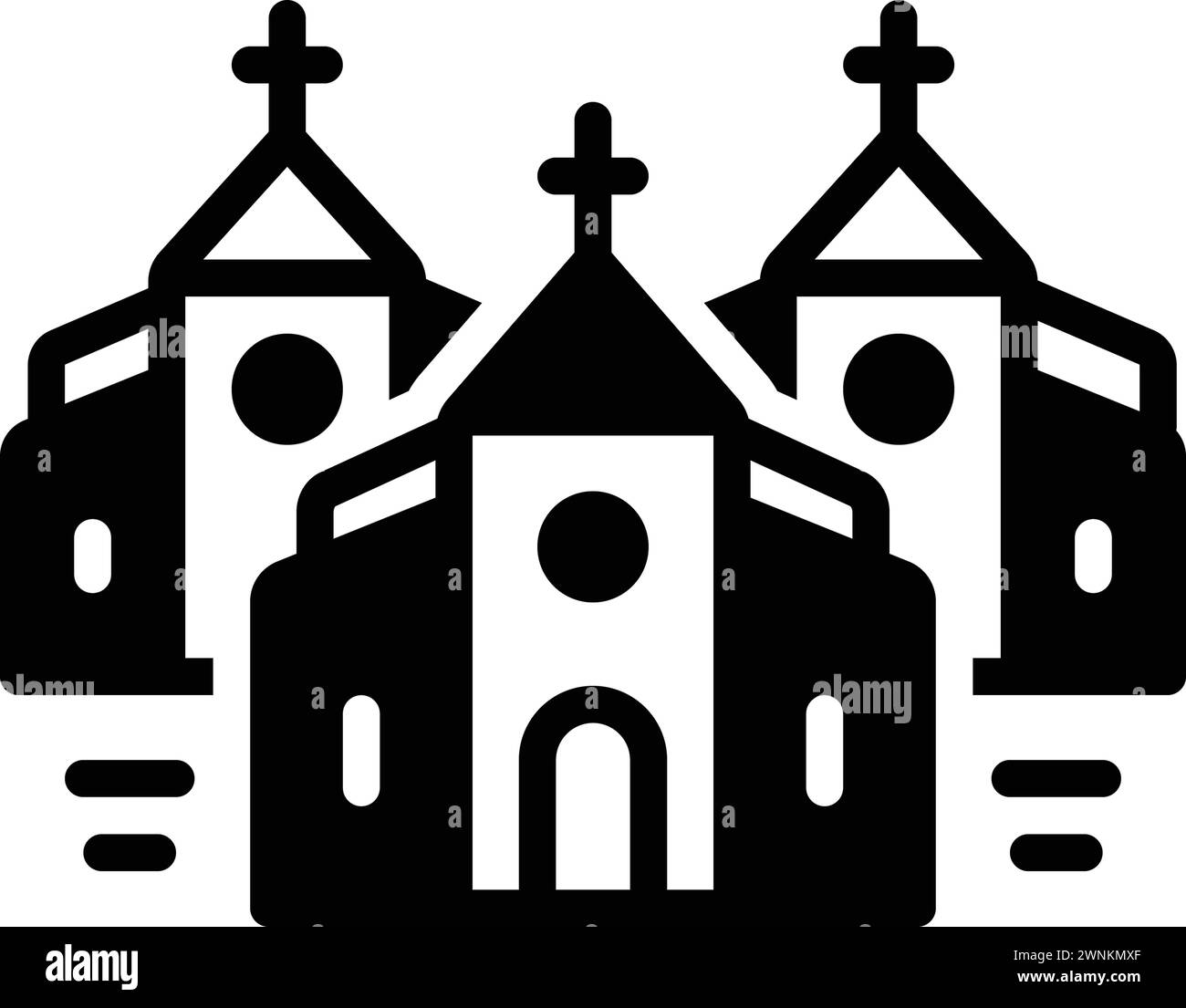 Churches catholic churches Stock Vector Images - Alamy