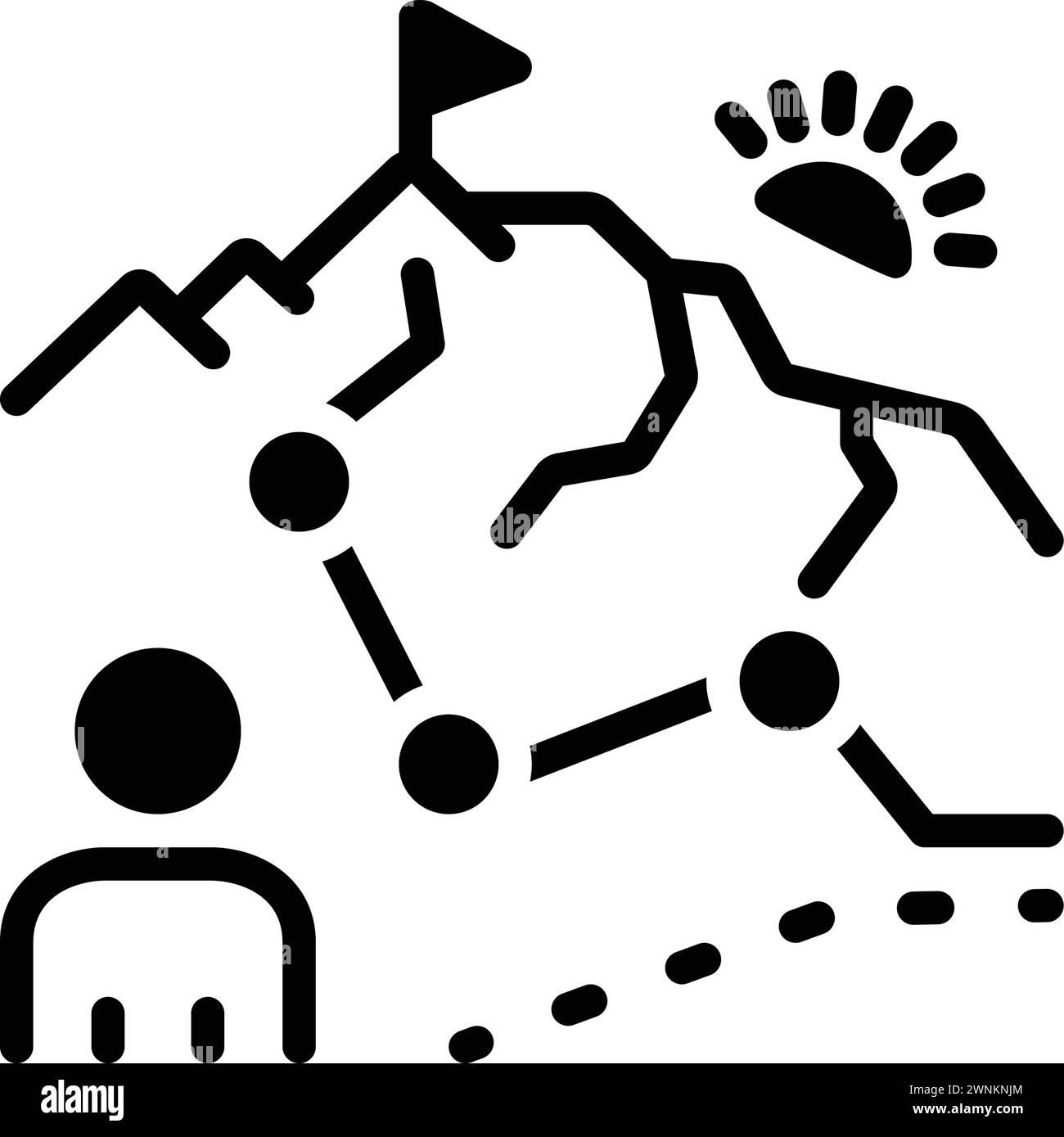 Trouble difficulties Stock Vector Images - Alamy