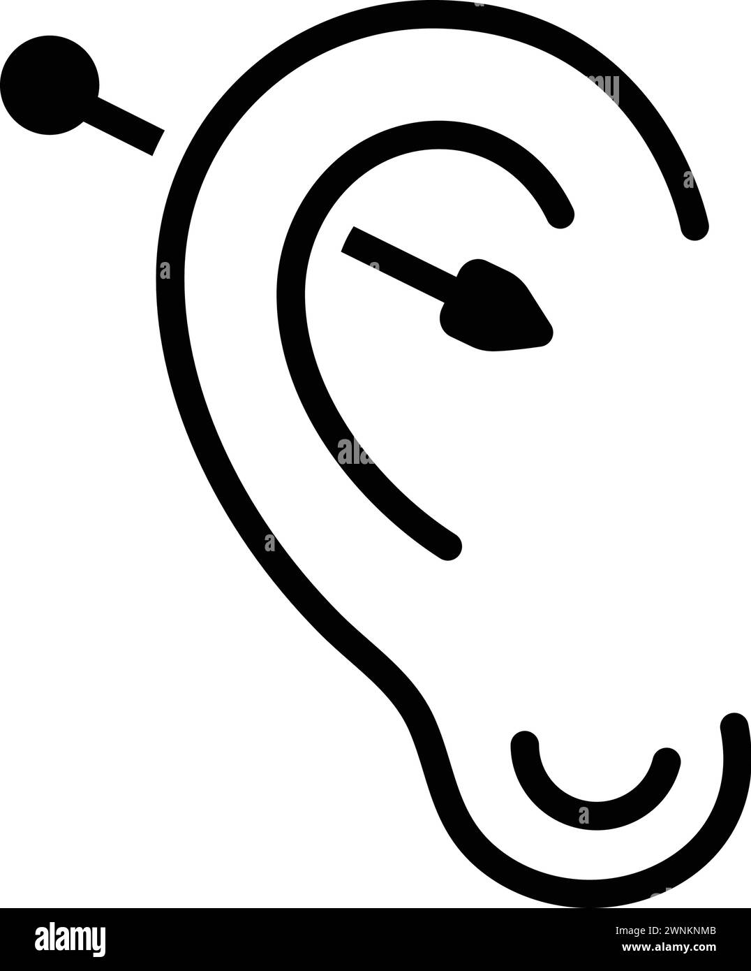 Icon for pierce,puncture Stock Vector Image & Art - Alamy