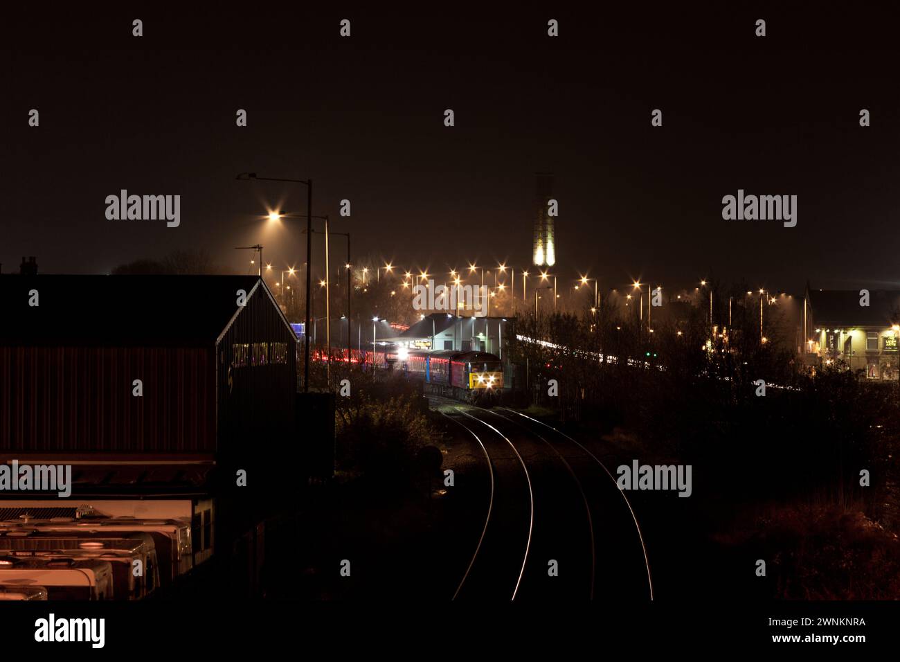 Direct rail Services class 47 locomotive 47818 at Chorley railway ...