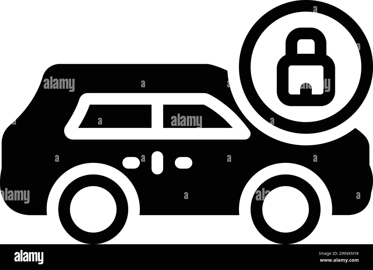 Car theft Stock Vector Images - Alamy