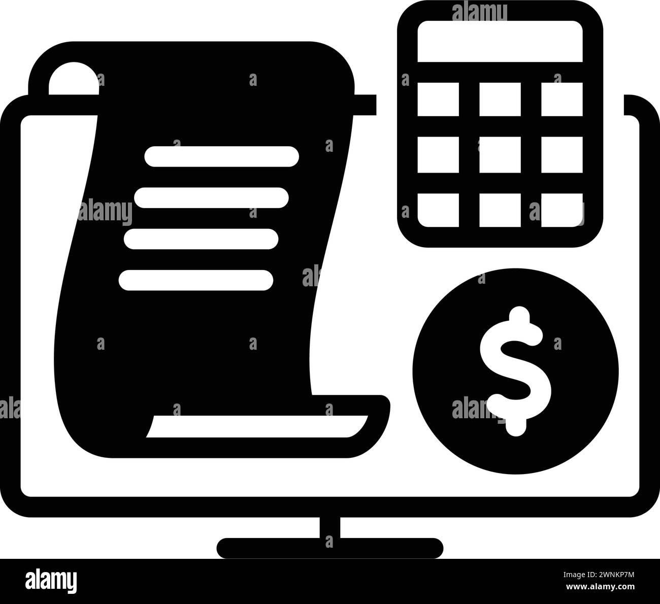 Icon for estimation,accounting Stock Vector Image & Art - Alamy