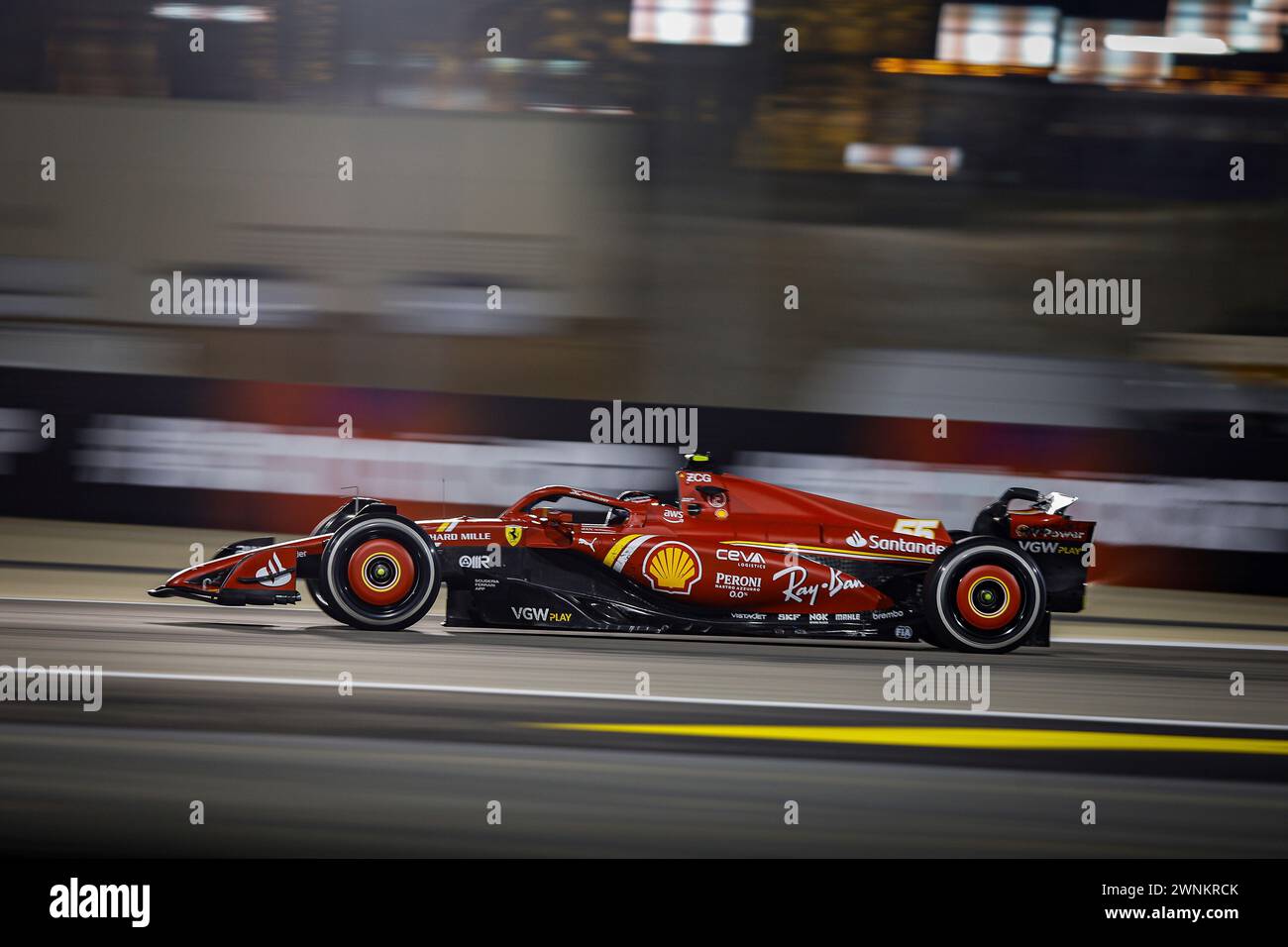 Sakhir, Bahrain. 2nd Mar, 2024. #55 Carlos Sainz (ESP, Scuderia Ferrari ...