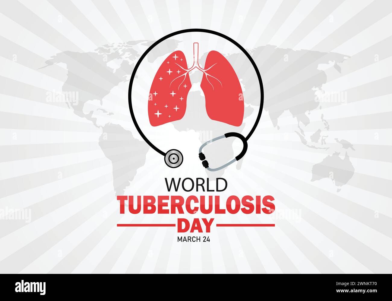 World Tuberculosis Day wallpaper with typography. March 24. World ...