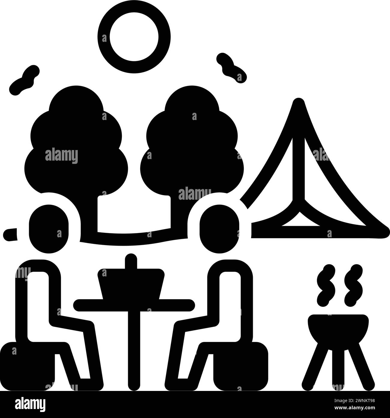 Icon for picnic,barbecue Stock Vector Image & Art - Alamy