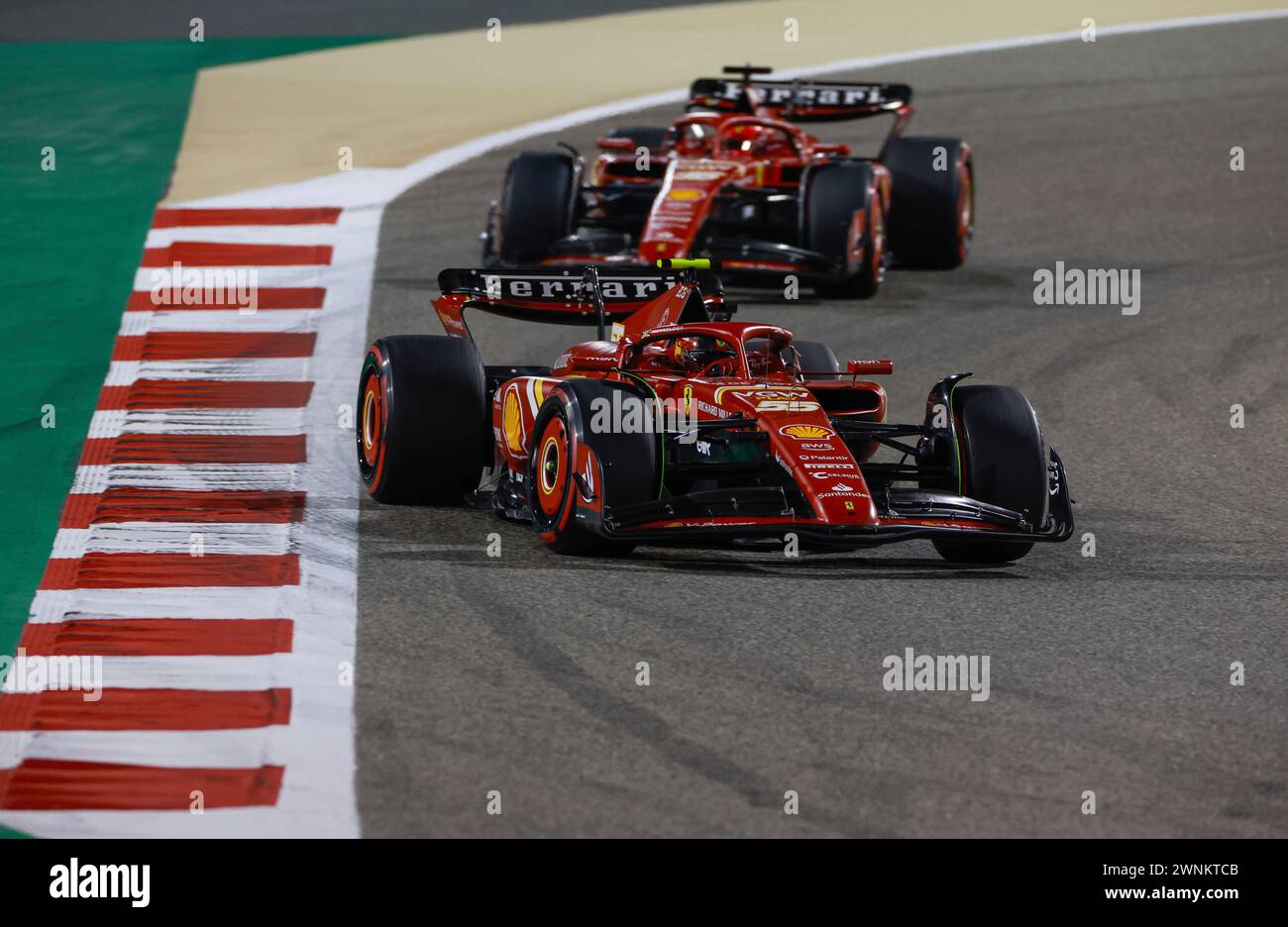Sakhir, Bahrain. 2nd Mar, 2024. #55 Carlos Sainz (ESP, Scuderia Ferrari ...