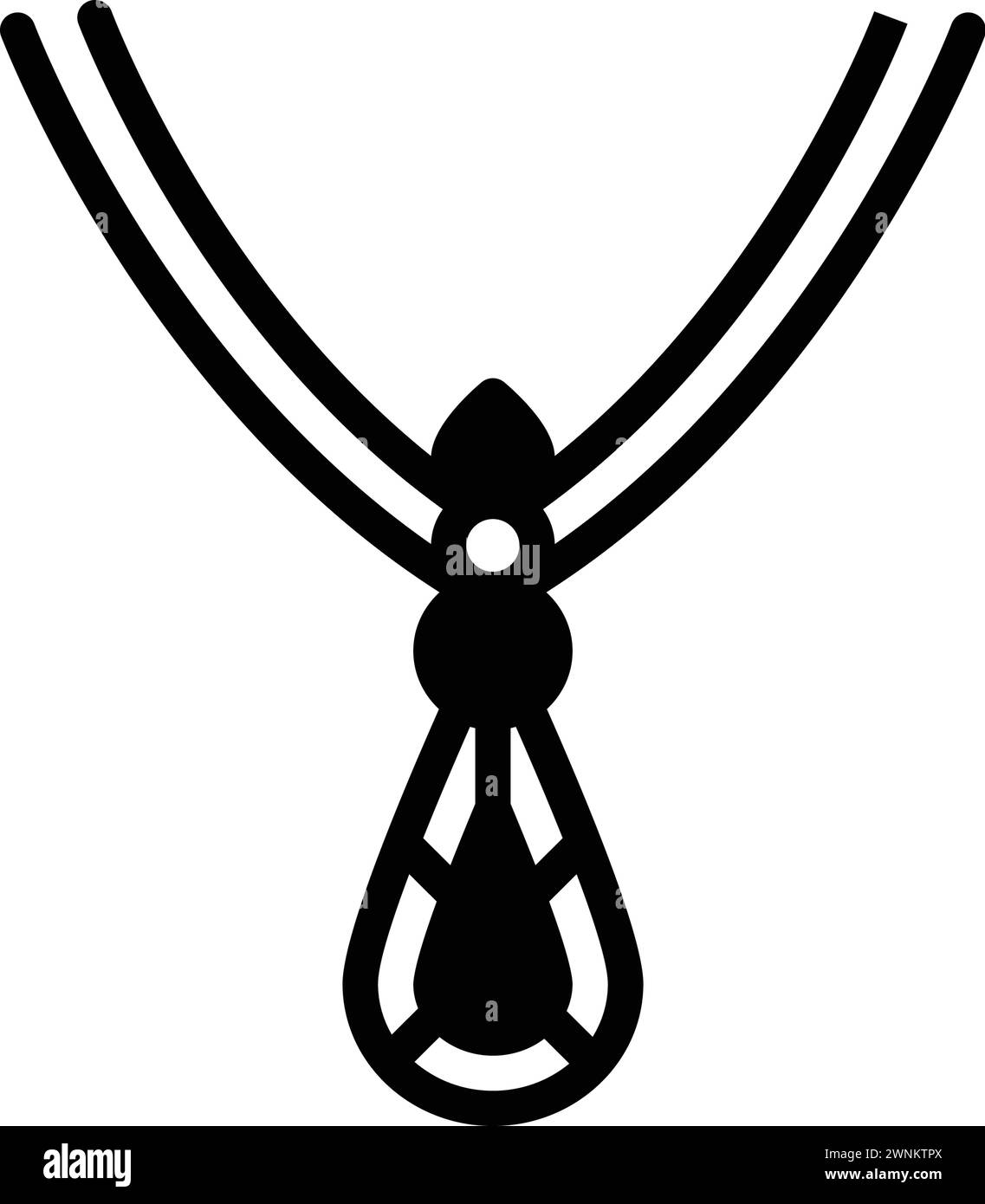 Chain necklace vector Black and White Stock Photos & Images - Alamy