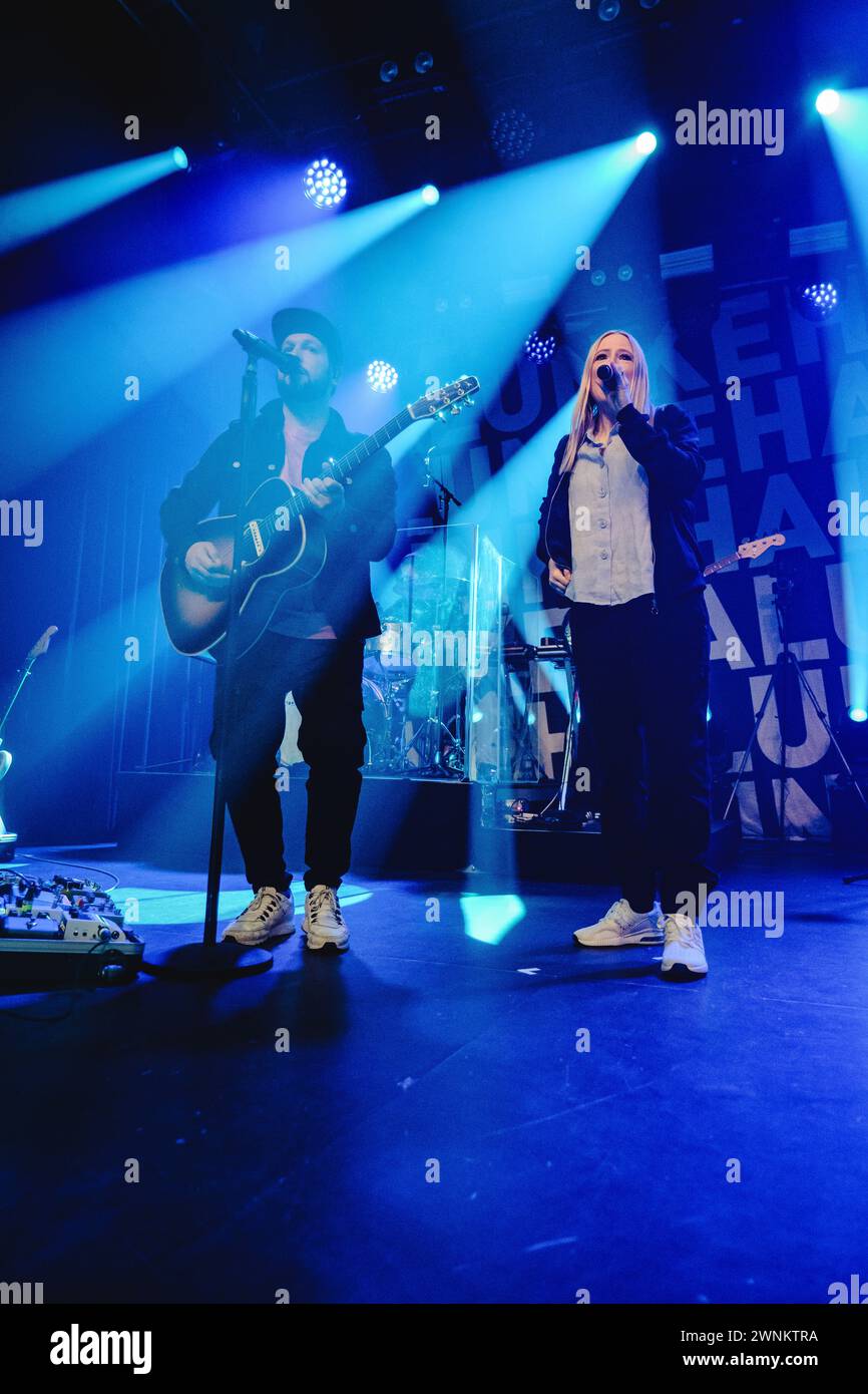 Bern, Switzerland. 02nd Mar, 2024. The Swiss band Halunke performs a ...