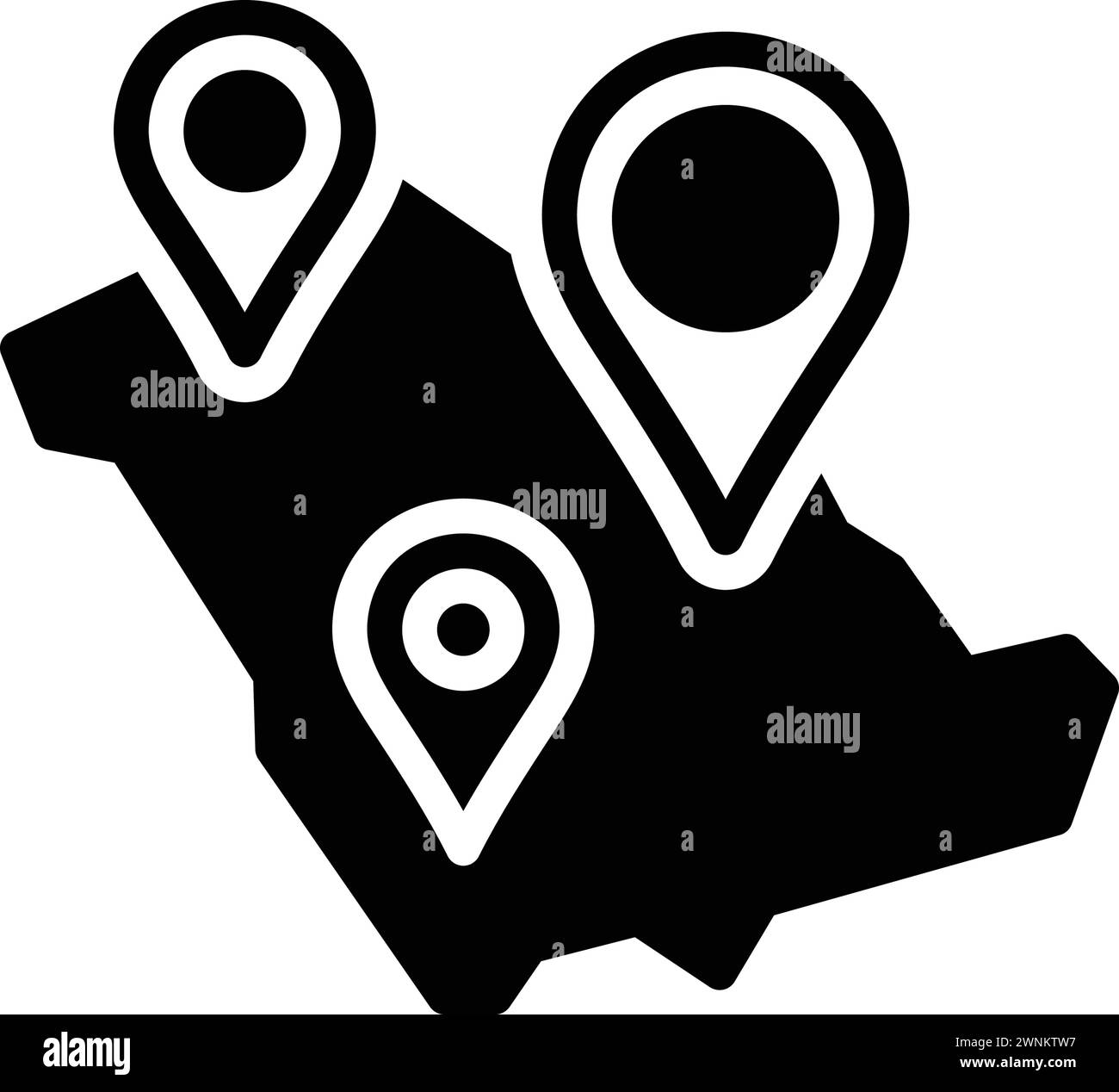 Icon for regions, area Stock Vector Image & Art - Alamy